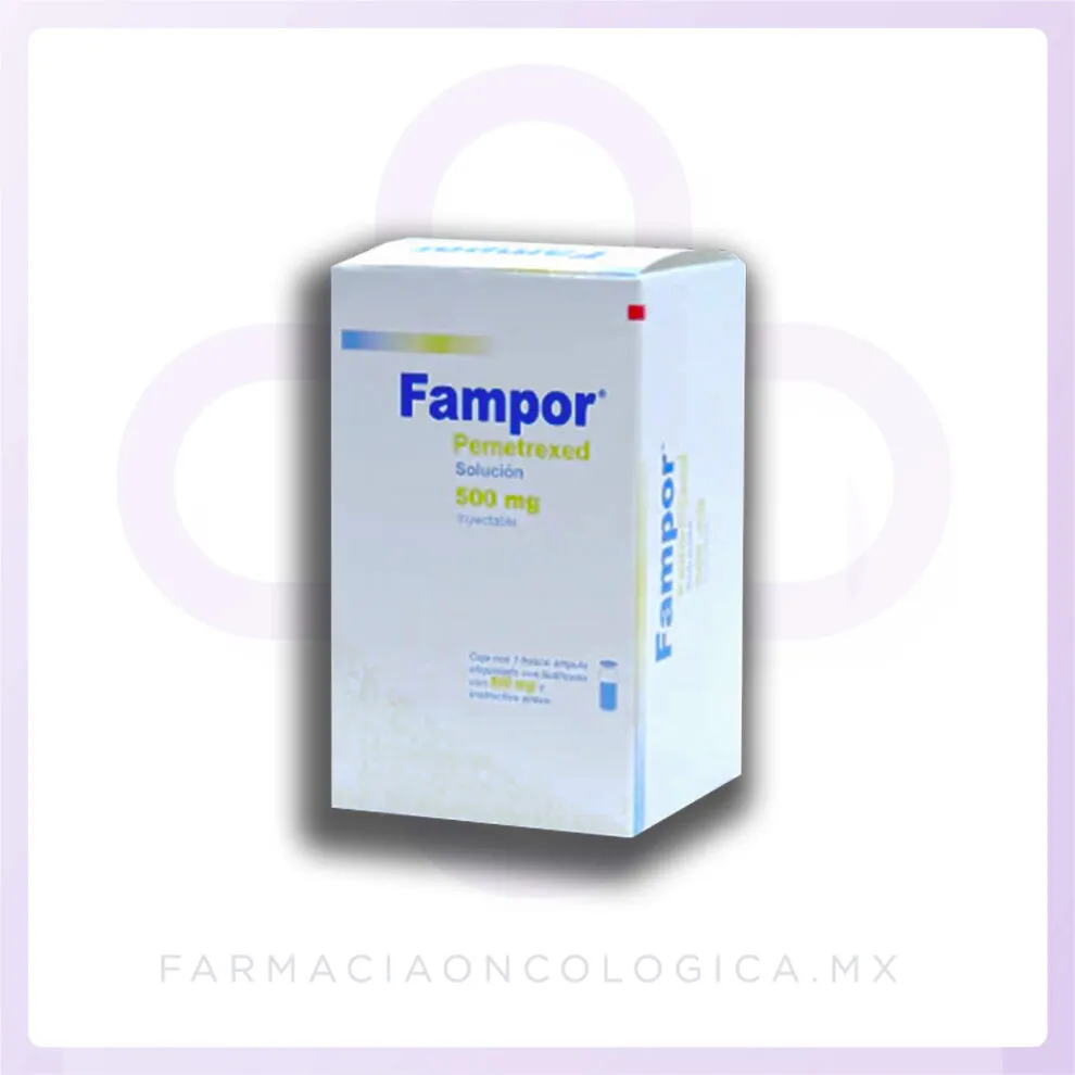 Fampor Pemetrexed 500mg solución inyectable. Ulsa Tech - Farmacia ...